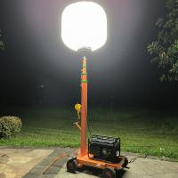 China Telescopic Mobile Portable Light Tower Generator 1400W Led Balloon Lamps 224000lm for sale