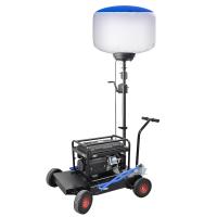 China Telescopic Mobile Portable Light Tower Generator 1400W Led Balloon Lamps 224000lm for sale