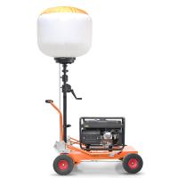 China AC220V High Mast Light Tower 700W Balloon Battery Powered Led Light Tower For Construction for sale