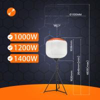China High Power Led Telescoping Light Tower 1400W Balloon Outdoor Tower Lights For Industrial for sale