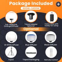 China Construction Size Balloons Construction Light Tower 80000lm 500W Diesel Generator Light Tower for sale