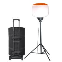 China Events Telescopic Towable Light Tower 500W LED Balloon Mobile Light Tower For Big Events for sale