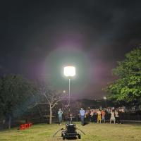 China Events Telescopic Towable Light Tower 500W LED Balloon Mobile Light Tower For Big Events for sale