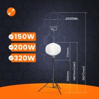 China 200W Mobile Lighting Tower Colorful Lighted Balloons For Party Event for sale