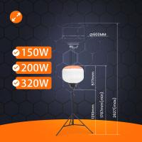 China Battery Powered Reusable Led Balloons 200W 320W Mobile Lighting Tower For Outdoor Events for sale
