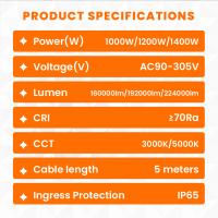 China 1000W Construction Jobsite LED Inflated 360 Degress Balloon Light IP65 High Lumen for sale