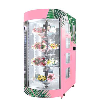China Floral Shop Store Flower Vending Machine 24 Hours Self Service For Fresh Bouquets for sale
