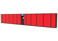 China 77 Doors 15 inch Touch Screen Postal Lockers Equipments with Sending SMS Message Function for sale