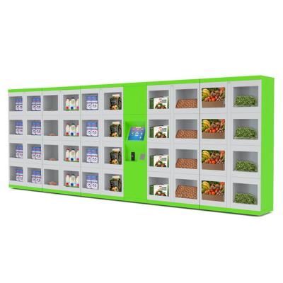 China Custom Self Service Wifi Egg Vending Locker With Refrigerator Cooling System for sale