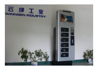 China 24 Hours Mobile Cell Phone Charging Station Vending Kiosk Machine Floor Stand for sale