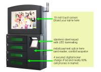China Airport / Hospital / College Cell Charging Kiosk, Wall Mount Phone Charging Station High Durability for Public for sale