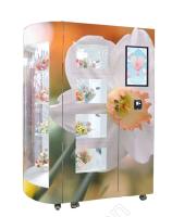 China Mini Mart Flower Vending Lockers Machine Bouquet Rose Flores Smart Card Payment for sale
