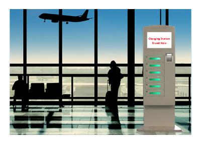China Airport Metro Cell Phone Charging Stations with Interactive Information Wifi for sale