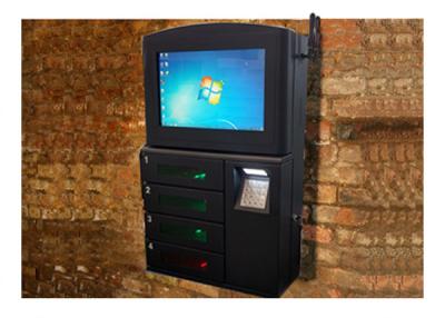 China Wall Mounted Outdoor Mobile Phone Charging Station , Touch Screen Electronic Charging Station For Advertising for sale