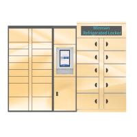 China Smart Vegetable Refrigerated Locker Electronic Cabinet Cold Rolled Steel for sale