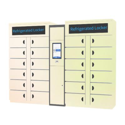 China Outdoor Electronic Refrigerated Locker Storage Smart Cabinet LED Screen for sale
