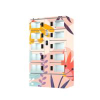 China 24 Hours Refrigerated Locker Self Service Smart Cabinet Transparent for sale