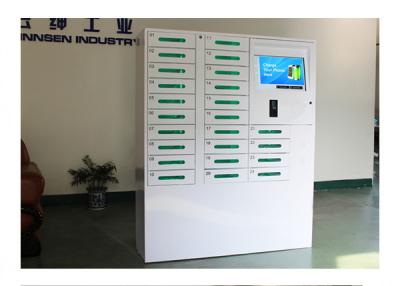 China Touch Screen Self Serve Smart Cell Phone Charging Station Kiosk with Coin Acceptor for sale