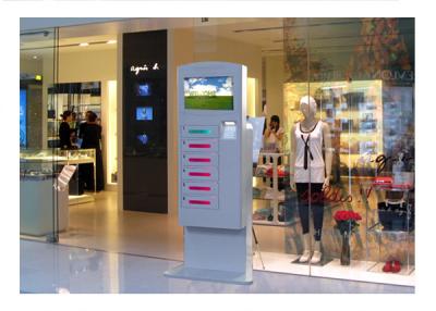 China OEM Cell Phone Charging Stations Video Advertising Automatical Smart Kiosk Interactive Information for sale