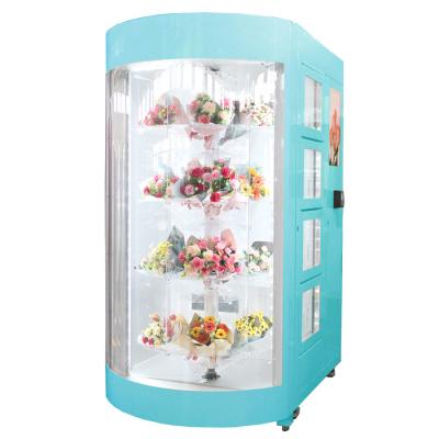 China Cash Pay Flower Vending Machine With Coin Operate Humidity Temperature Controlled for sale