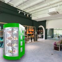 China Full Automatic Floss Flower Vending Locker Machine Transparent Door Fridge for sale