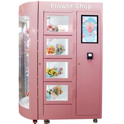 China 24 Hours Outdoor Flower Florist Vending Machine With Coolant Function for sale