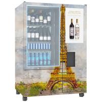 China Age Verification Bar Wine Bottle Vending Machine 22 Inch For Glass 6mm for sale