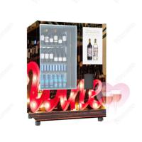 China Intelligent Wine Vending Machine Whiskey Beer Red Elevator For France 22 Inch for sale