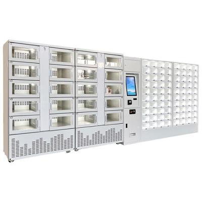 China Smart Refrigerated Cooling Locker With Remote Control And Wifi 15inch Touch Screen for sale