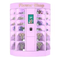 China Smart Automatic Flower Vending Locker Large Capacity With Adjustable Temperature for sale