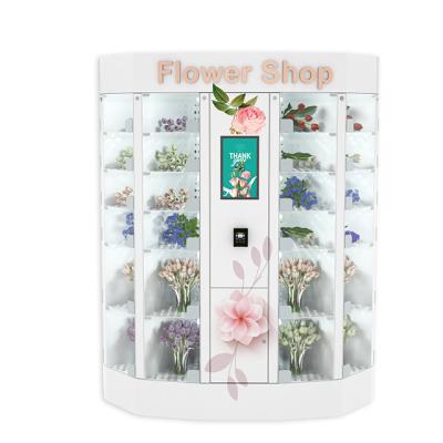 China Automatic Outdoor Flower Florist Vending Locker 24 Hours With 48 Windows for sale