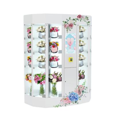 China Online Shopping Flower Bouquet Vending Locker Pickup Remote Control Machine for sale