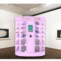 China Sustainable Flower Vending Locker Machine Solution 240V Powder Coating for sale