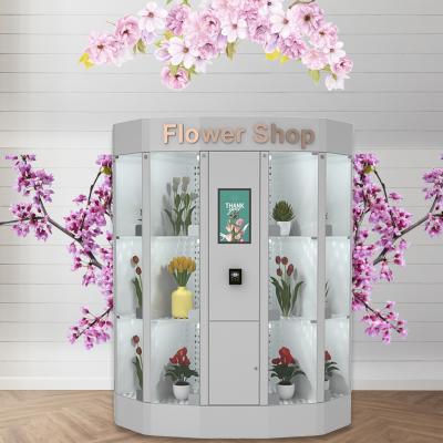 China 60HZ FCC Secure Bouquet Vending Machine 18.5 Inch With Wide Variety Of Flowers for sale