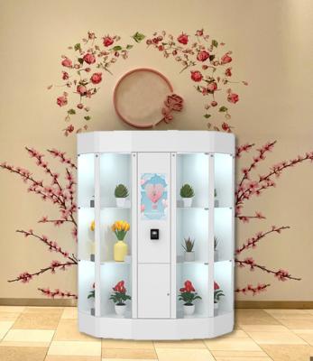 China 22'' LCD Touch Screen Flower Vending Locker With LED Illuminating for sale