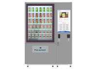 China 32 Inch Advertising LCD Screen Fresh Salad Vending Machines With Elevator System for sale