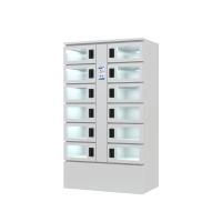 China Cooling Locker Vending Machine Vegetables Frozen Yogurt With Credit Card Reader for sale