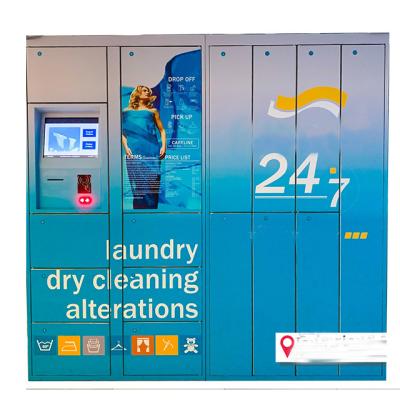 China Electronic Smart Laundry Locker System For Gym Delivery Dry Cleaning Service QR Code Scanner for sale