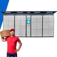 China Outdoor 22 Inch Parcel Delivery Lockers With Android System For Office Builiding for sale