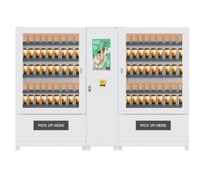 China 22 Automatic Bubble Tea Vending Machine With Refrigerator And Adjustable Channels for sale