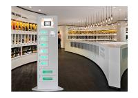 China Slim Design Cell Phone Charging Stations Kiosk Quick Charge with Advertising Screen for sale