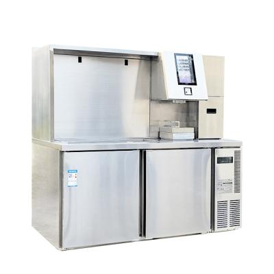China Custom Milk Tea Bubble Tea Stainless Steel Prep Table Work Bench With Android System and Automatic Dispensing for sale