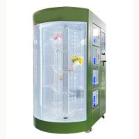 China Automatic Subway Use Fresh Flower Vending Machine With Refrigerator And Humidifier for sale