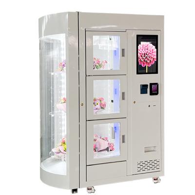 China 24 Hours Outdoor Automatic Floral Fashion Boutique Flower Vending Machines With Cooling System For Sale for sale