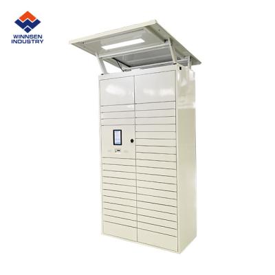 China E-Commerce Automated Smart Postal Parcel Delivery Lockers Solutions For Retail With QR Code Scanner And Camera for sale