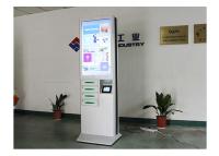China 43 Inch Advertising Wireless Mobile Phone Charging Station With 4 Lockers for sale