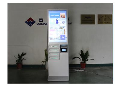 China Multi USB Cell Phone Charging Stations Floor Standing , White / Silver Color for sale