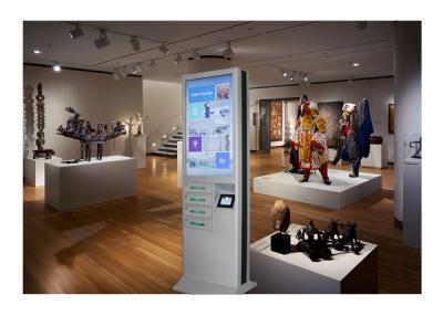 China HD Professional 4 Mobile Phone Charging Lockers Advertising Digital Signage Wifi 3G Support for sale
