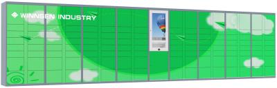 China Multi Languages Parcel Collection Lockers RFID And Phone Number Access for sale