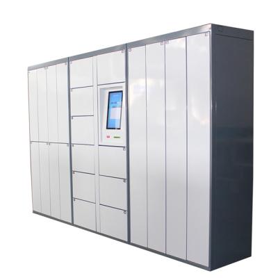 China Customized 15/32 Inches Touch Screen Electronic Laundry Drop Lockers Cabinet for sale